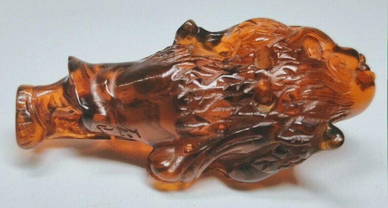 18th/19th Century Japanese Hand-carved Amber Netsuke Ancestor - Etsy