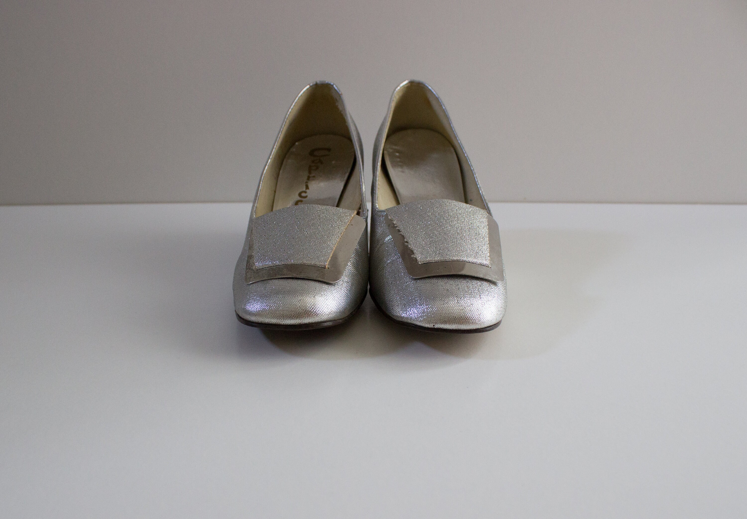 Vintage 1960s Silver Pumps - Etsy