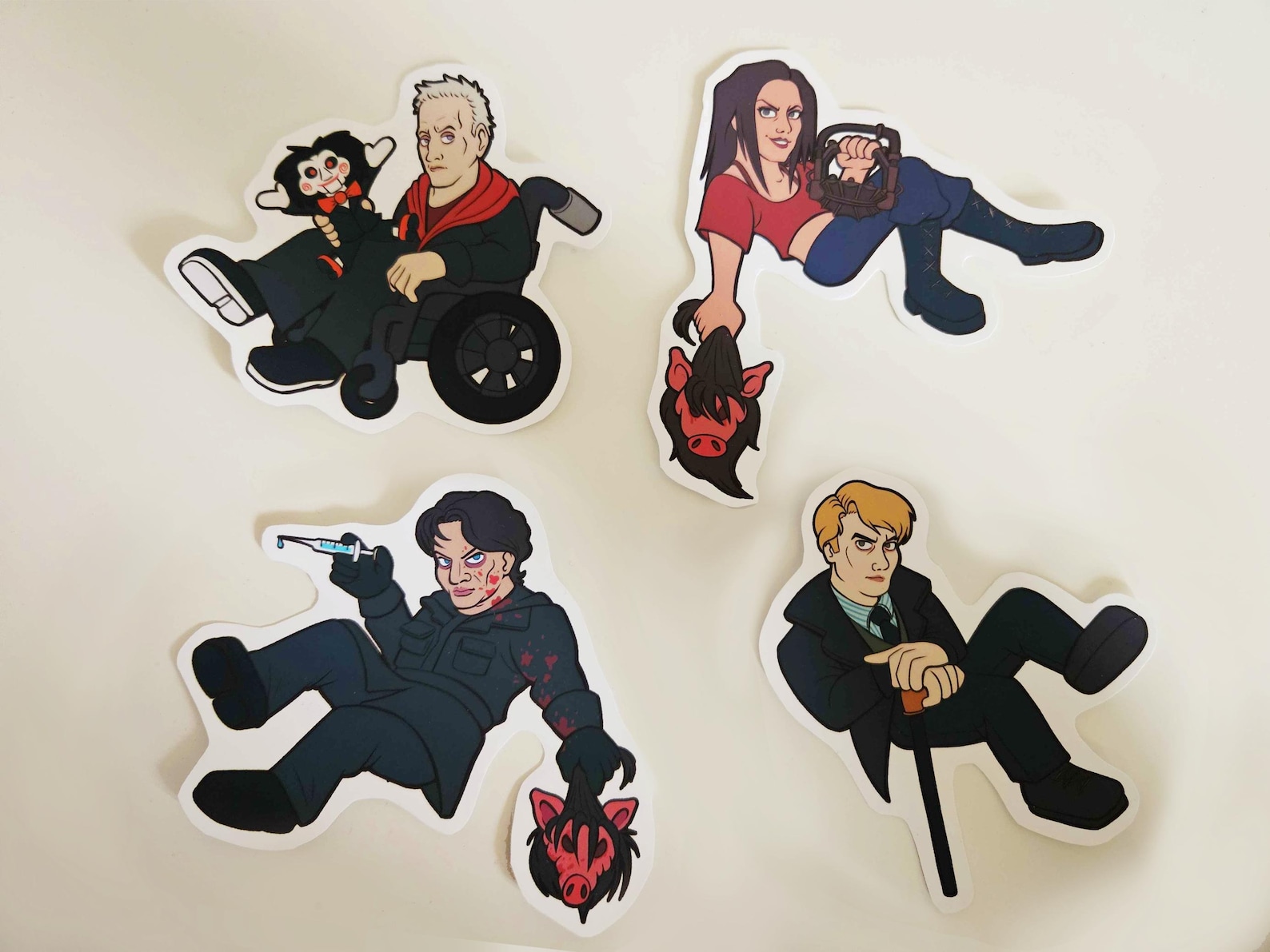 Saw Jigsaw and Apprentices Stickers Amanda Hoffman Dr Gordon - Etsy
