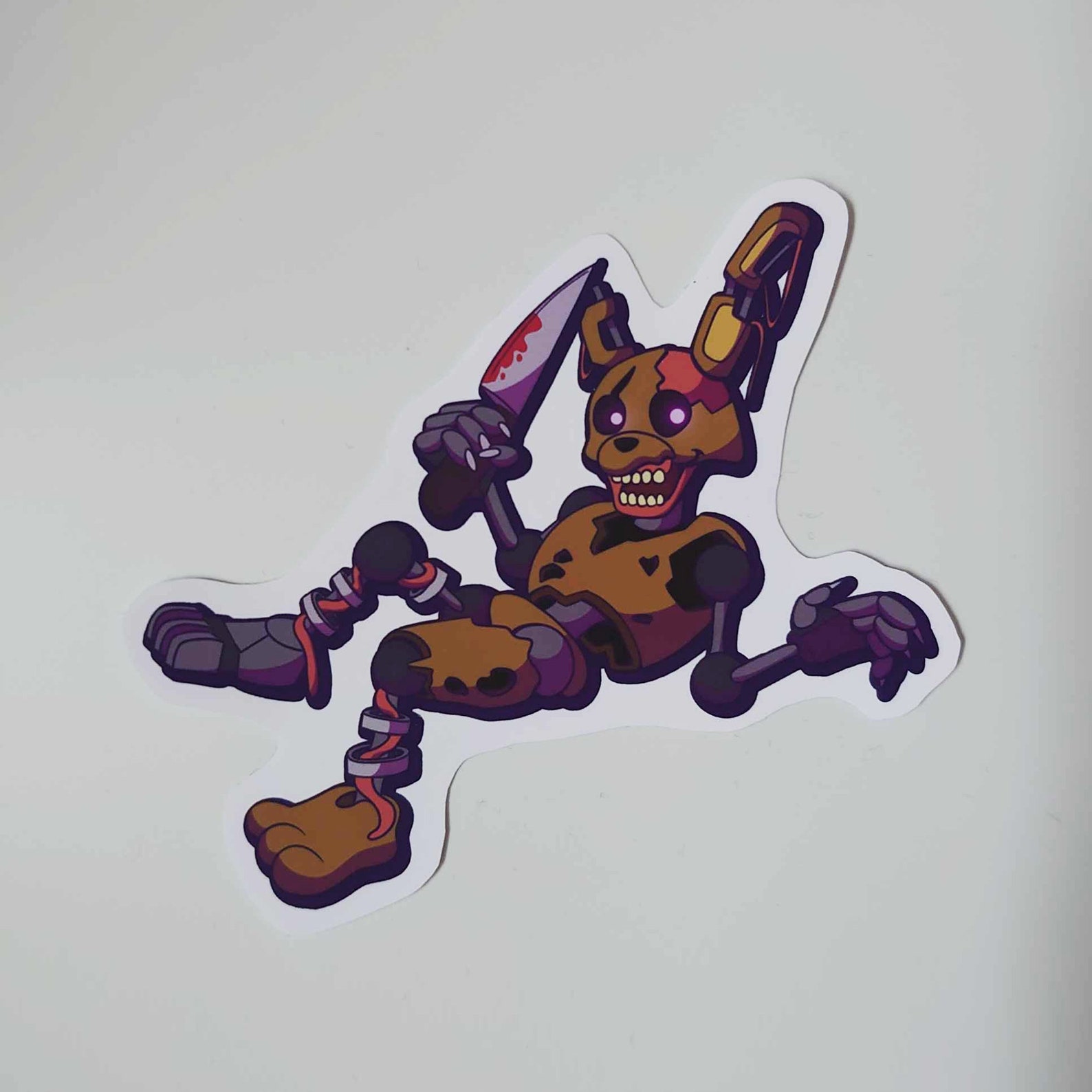 Five Nights at Freddy's William Afton Springtrap Stickers - Etsy