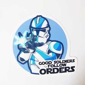 Clone Trooper and Anakin Execute Order 66 Vinyl Stickers Good Soldiers ...