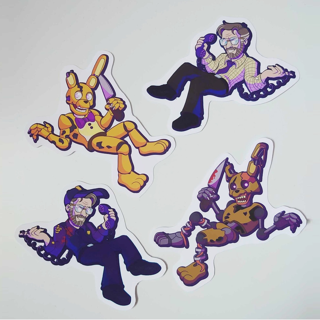 Five Nights at Freddy's William Afton Springtrap Stickers - Etsy