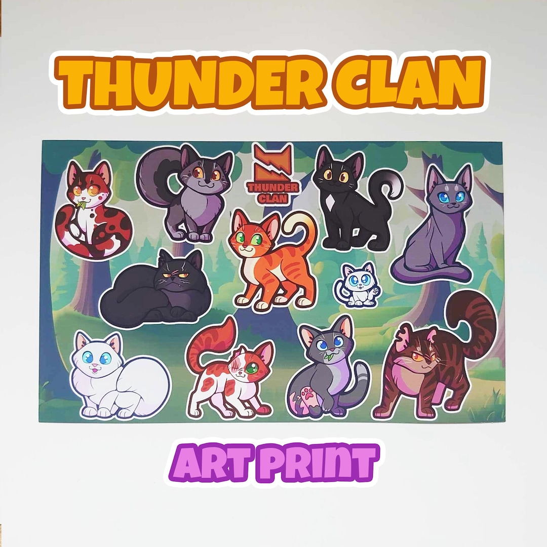 Warrior Cats Thunder Clan Art Print - Etsy