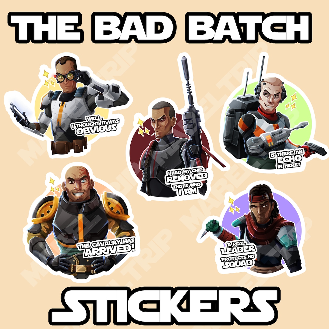 Star Wars the Bad Batch Stickers - Etsy