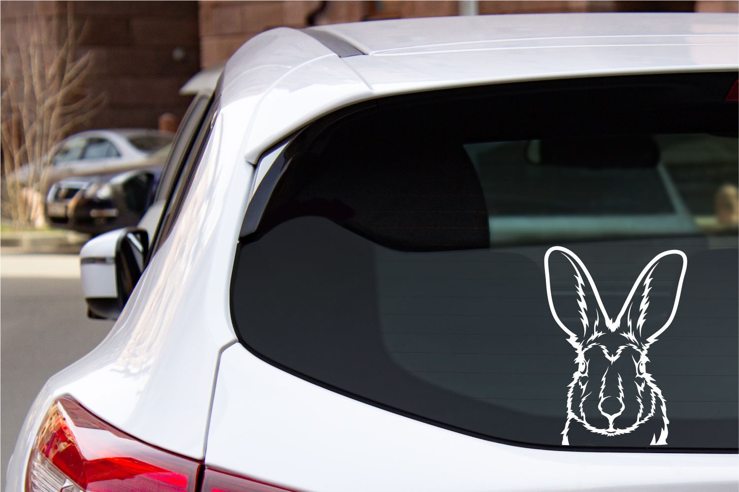 Bunny Rabbit Vinyl Car Wall Words Decal Sticker Home Decor Art | Etsy