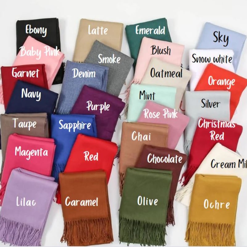 Monogrammed Scarf - Etsy