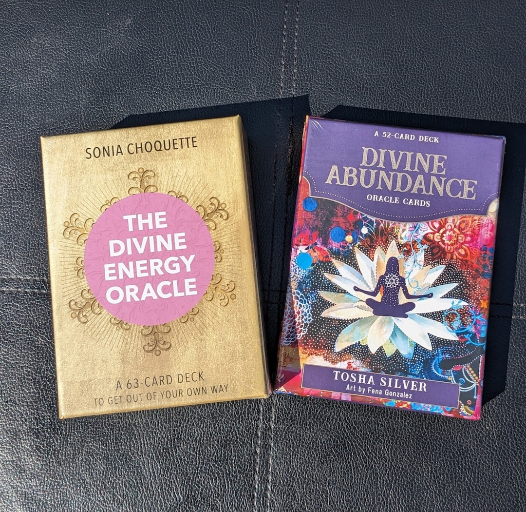 Combo Set - the Divine Energy Oracle Deck + Divine Abundance Oracle ...