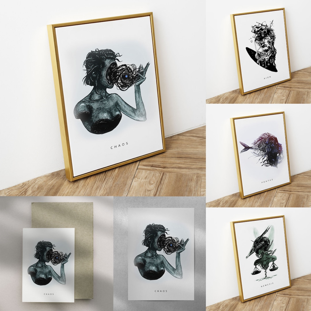 Greek Mythology Art Prints Series Posters Postcards - Etsy