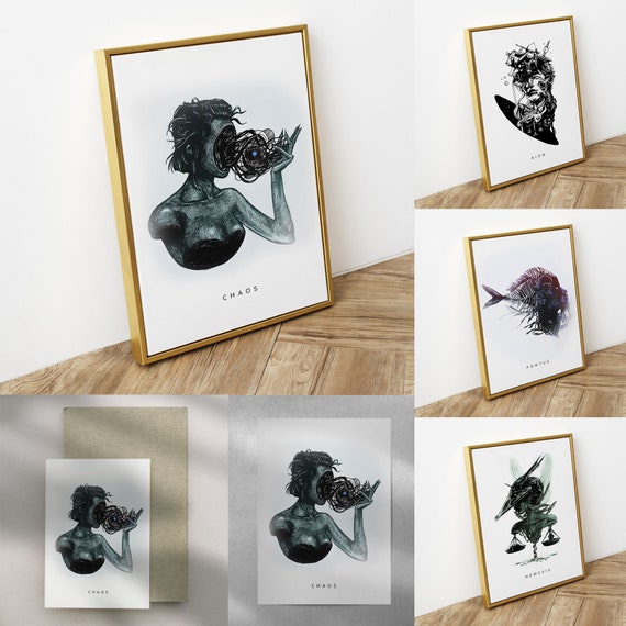 Greek Mythology Art Prints Series Posters Postcards - Etsy