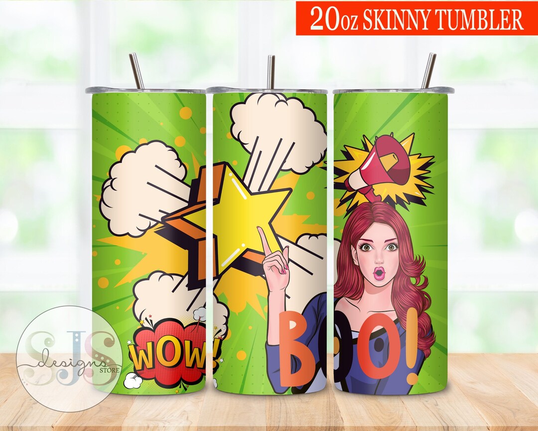 Wow Boo, 20oz Skinny Tumbler, Gift for Mom, Teacher Gift, Gift for Her ...