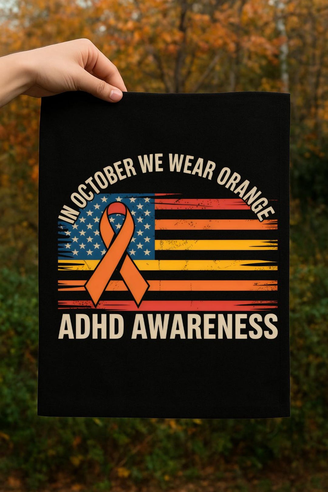ADHD Awareness Month Png, We Wear Orange Png, October Awareness Png ...
