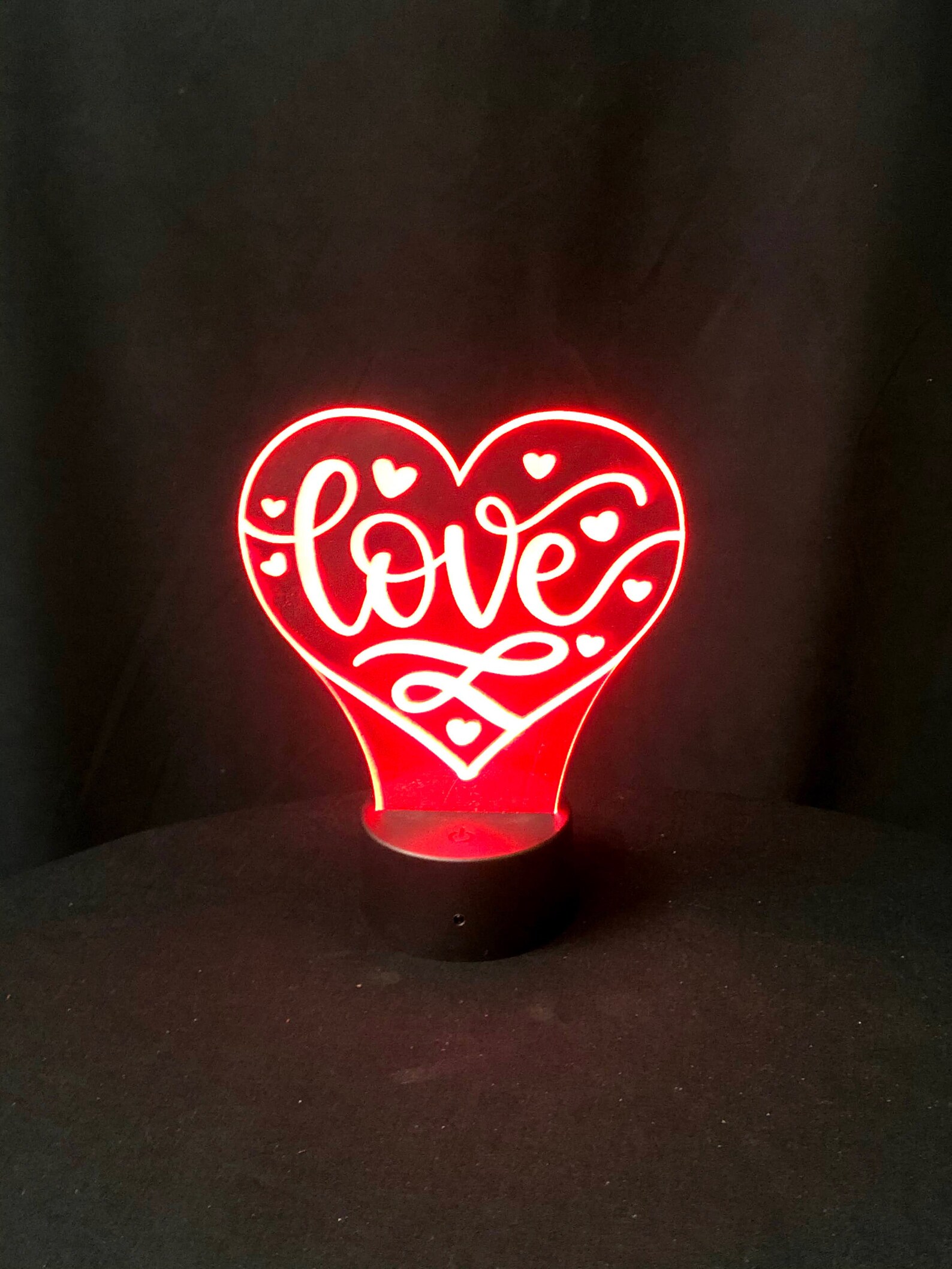 Heart Love Led Light Valentines Day Gift Room Decoration - Etsy