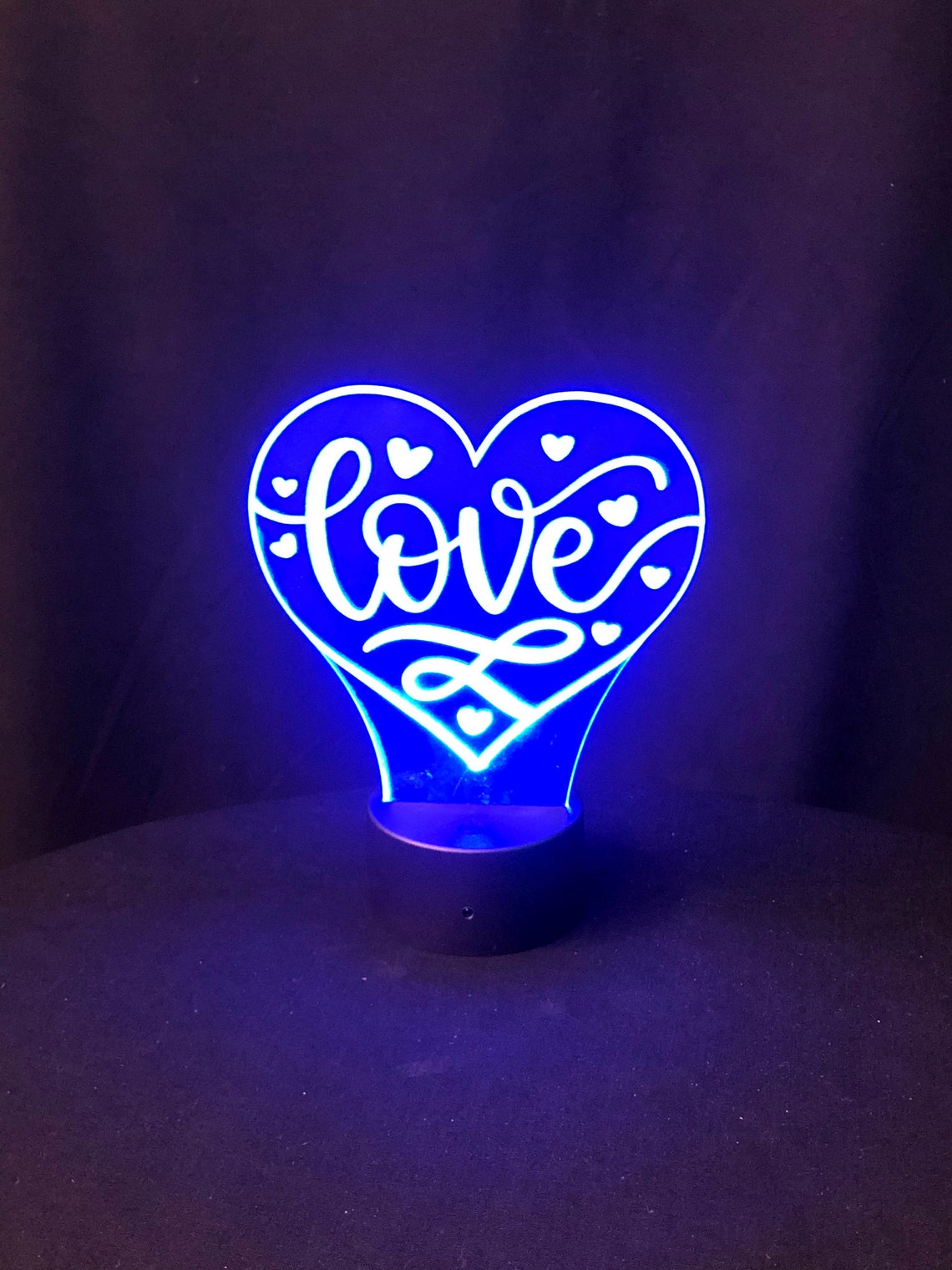 Heart Love Led Light Valentines Day Gift Room Decoration - Etsy