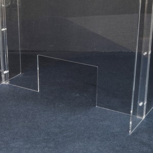 Full Cover Safety Plexi Glass Sneeze Guard Retail Counter. - Etsy