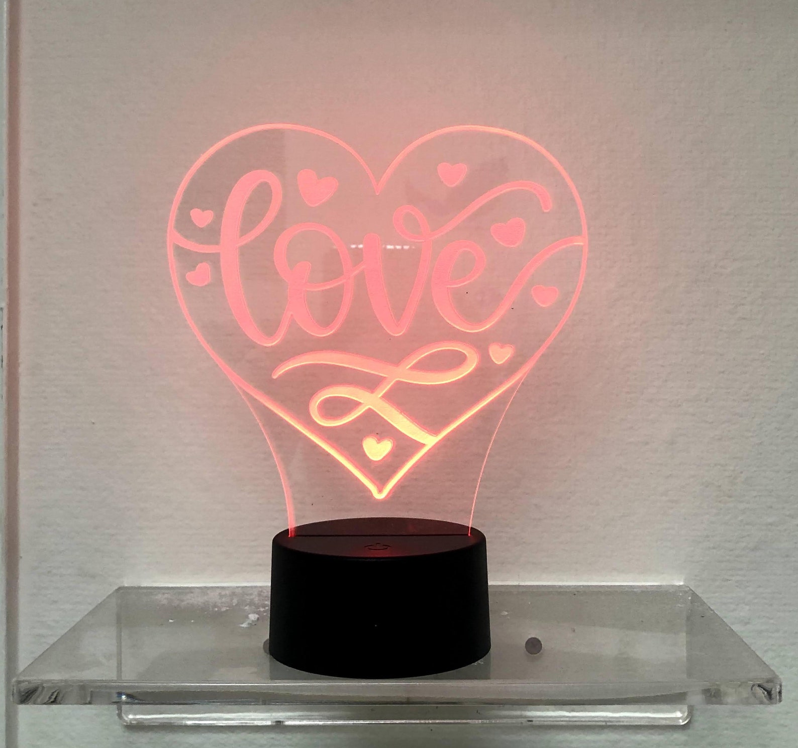 Heart Love Led Light Valentines Day Gift Room Decoration - Etsy