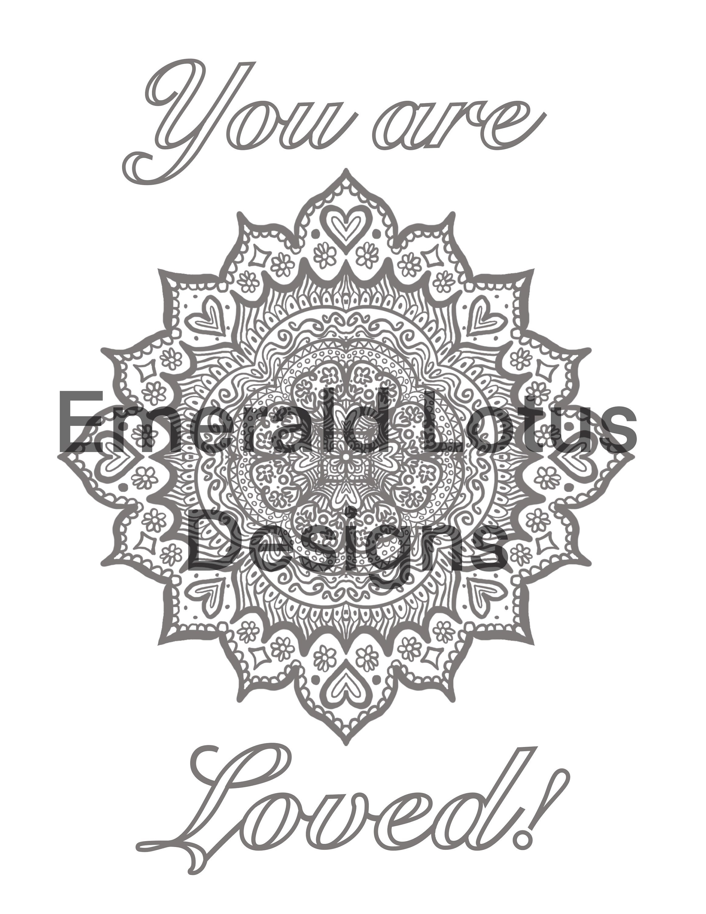 Positive Mindset Mandalas: Coloring Book for All Ages! - Etsy