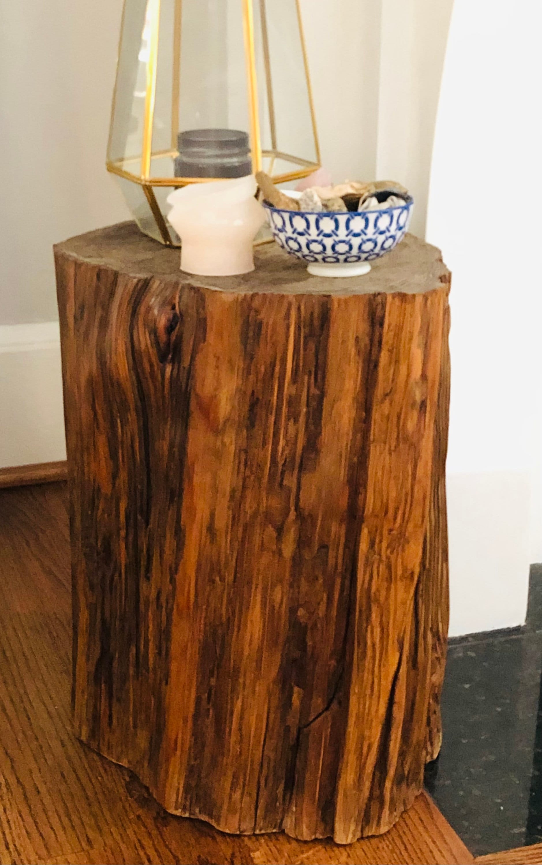 Driftwood Stump Side Table - Etsy