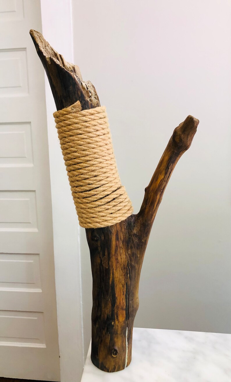 Driftwood in Tung Oil With Wrapped Rope - Etsy