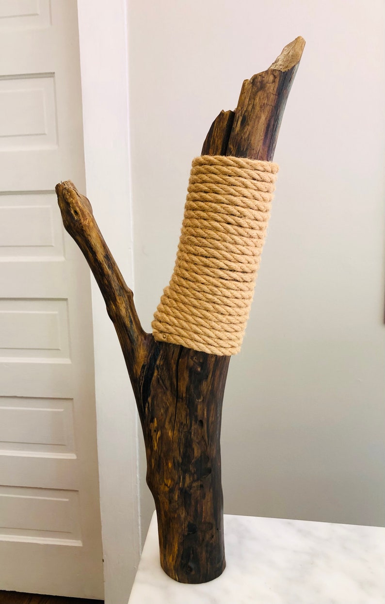 Driftwood in Tung Oil With Wrapped Rope - Etsy