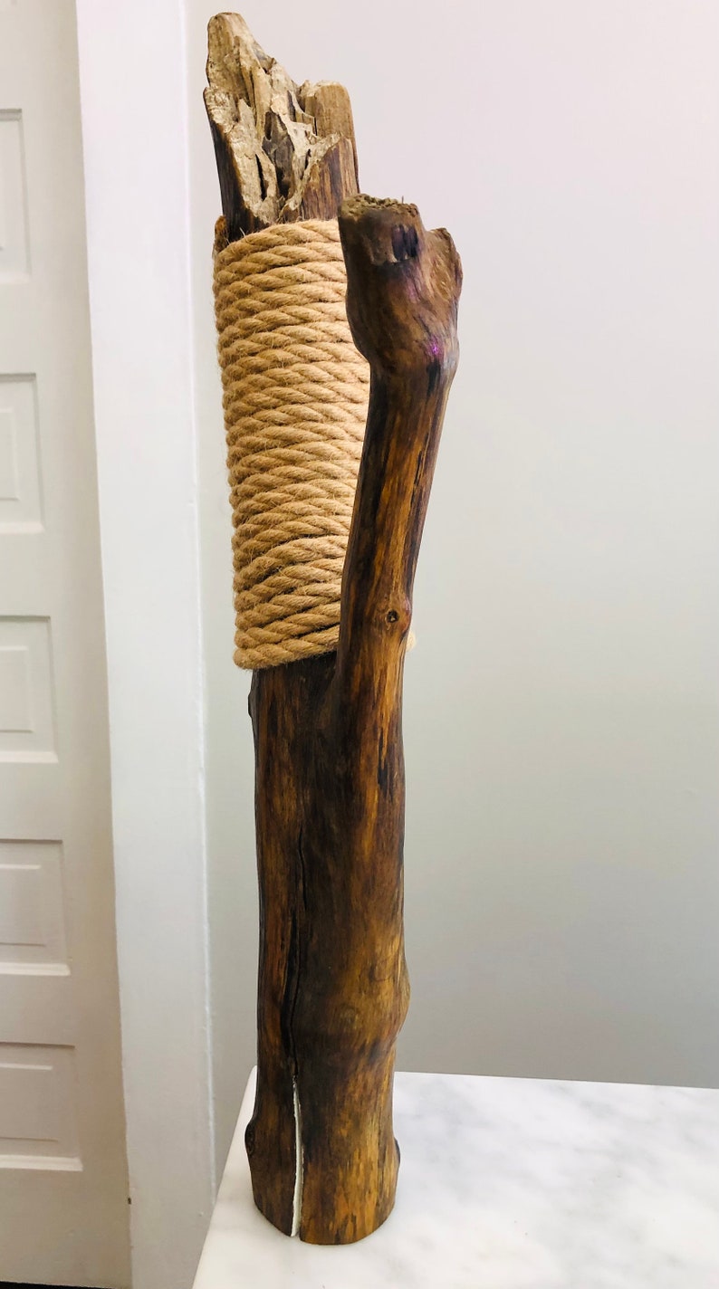 Driftwood in Tung Oil With Wrapped Rope - Etsy