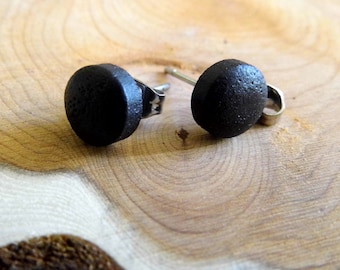 Wood Stud Earrings Men Earthy Earrings Men Mens Stud - Etsy
