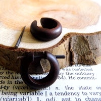 Wood Earring - Etsy
