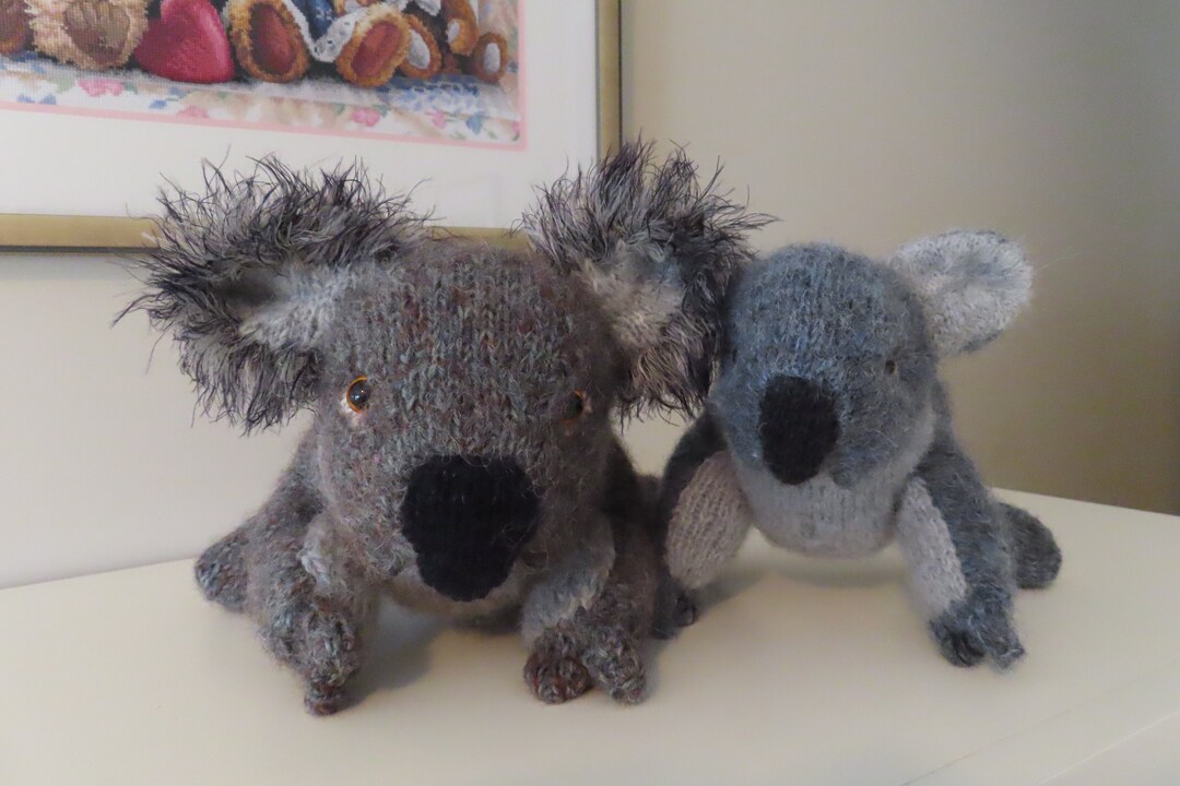 Hand Knitted Koalas - Dot Pebbles Pattern by Claire Garland - Etsy