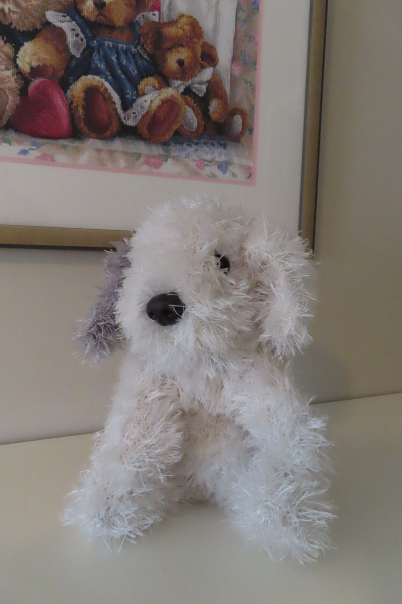 Hand Knitted Puppy - Dot Pebbles Pattern by Claire Garland - Etsy
