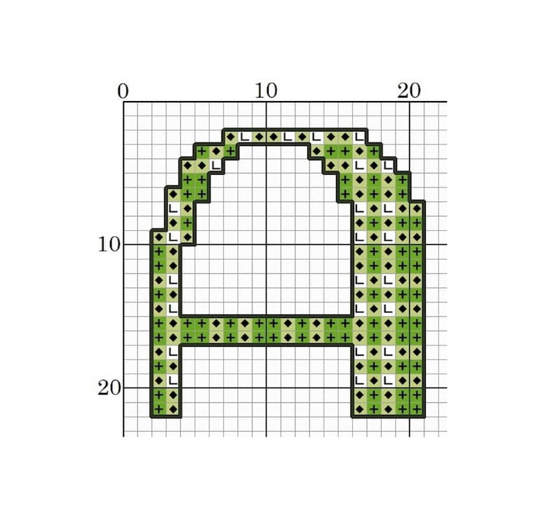 Christmas Alphabet Cross Stitch Pattern With Letters and Numbers for ...