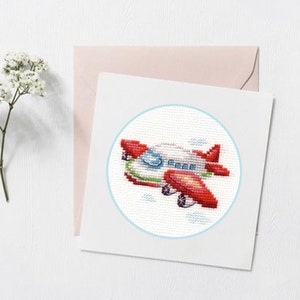 Small Plane Cross Stitch Pattern, Airplane Hand Embroidery Pattern - Etsy