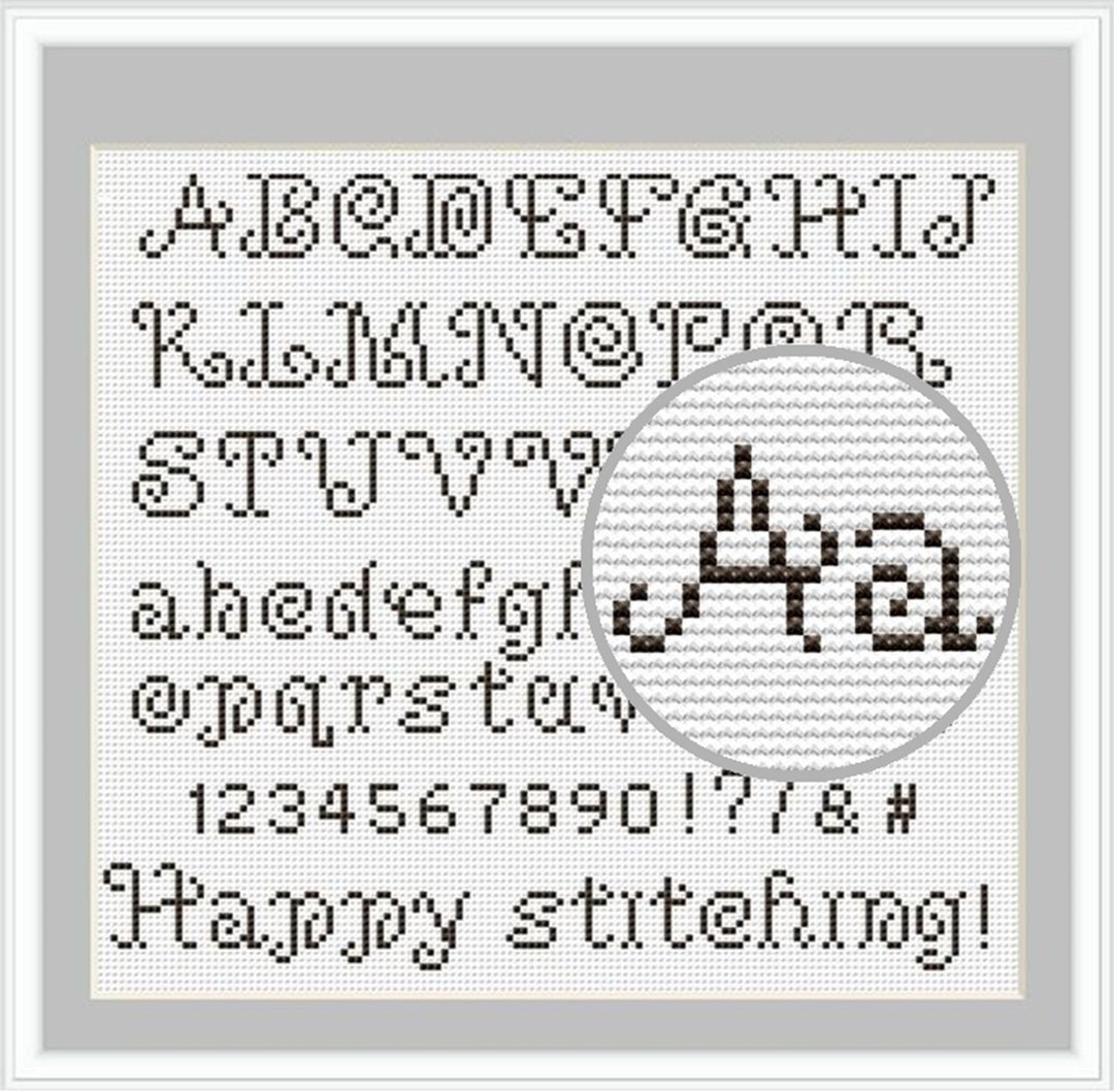 Cross Stitch Alphabet Pattern, Cross Stitch Letters, Cross Stitch Font ...