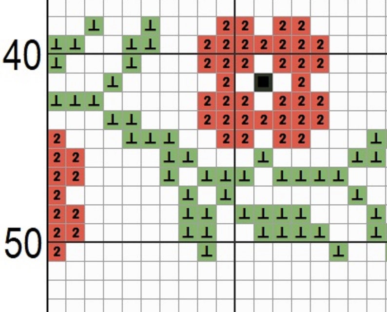 Cross Stitch Border Pattern Poppy Border Poppy Cross Stitch - Etsy