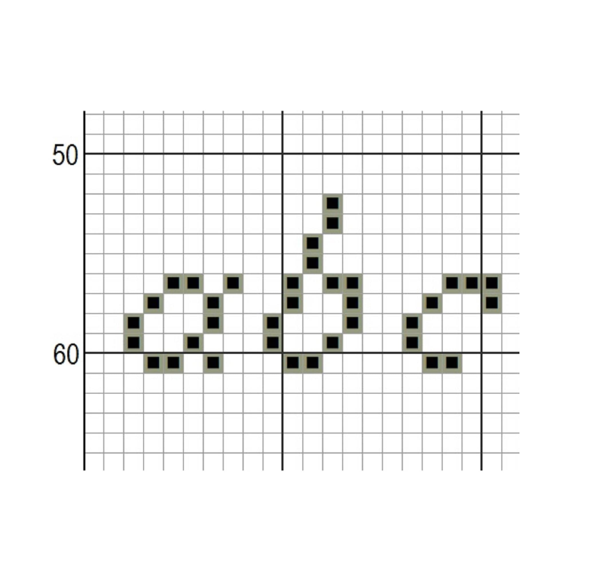 Cursive Alphabet Cross Stitch Pattern, Cross Stitch Font, Cross Stitch ...