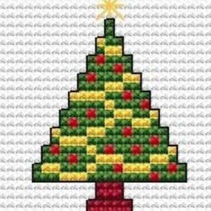 Small Christmas Cross Stitch Pattern, Set of 24 for 2 Inch Ornament - Etsy