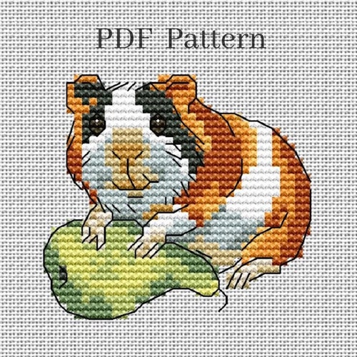 Guinea Pig Cross Stitch Pattern PDF - Etsy