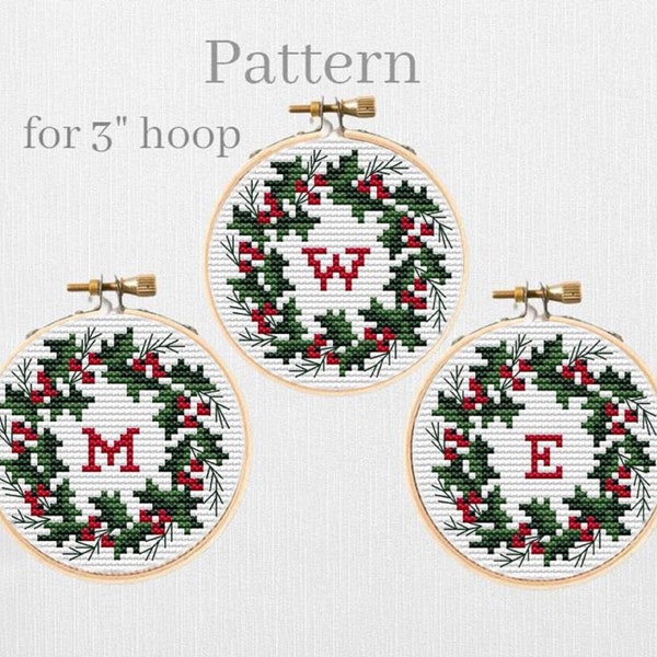 3 Inch Cross Stitch Alphabet Pattern - Etsy