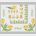 Tulip Cross Stitch Borders, Floral Borders Cross Stitch Pattern, Cross ...