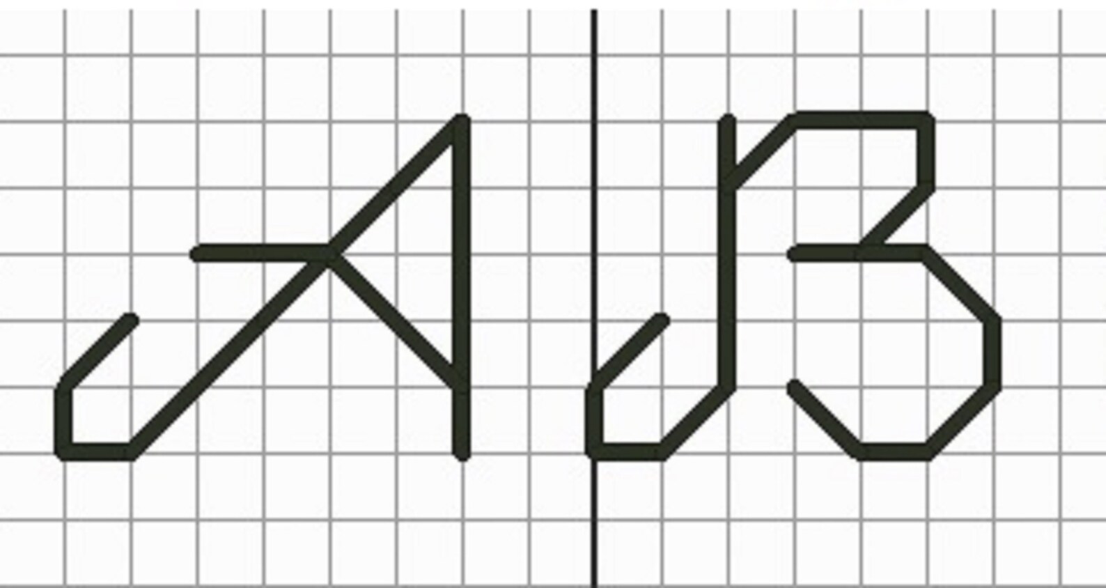 Backstitch Alphabet Cross Stitch Font Back Stitch Alphabet - Etsy Canada