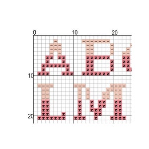 Initial Ornament Cross Stitch Pattern, Monogram Ornament Hand ...