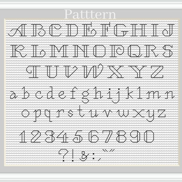 Stitch Alphabet - Etsy