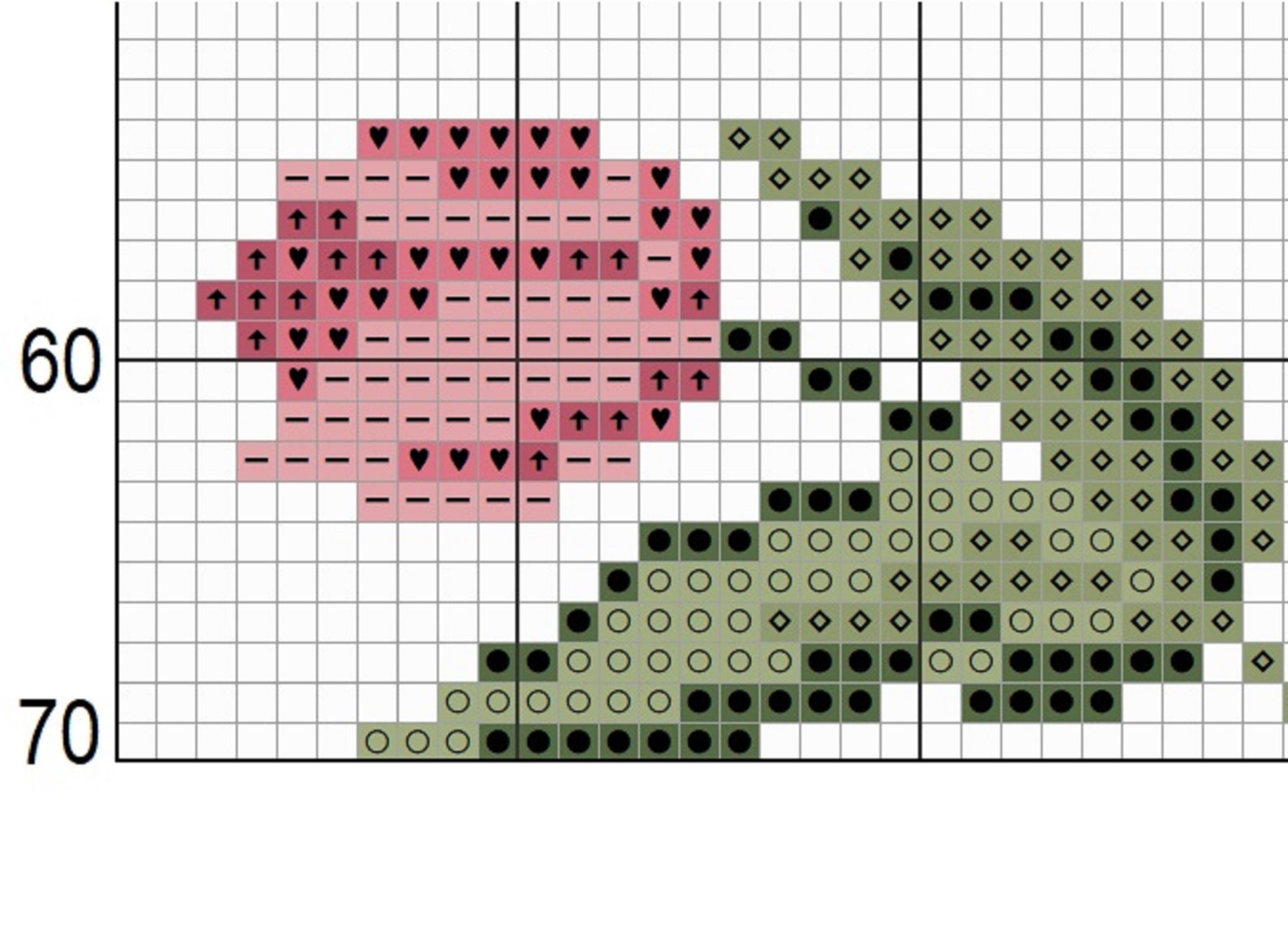 Tulip Cross Stitch Borders, Floral Borders Cross Stitch Pattern, Cross ...