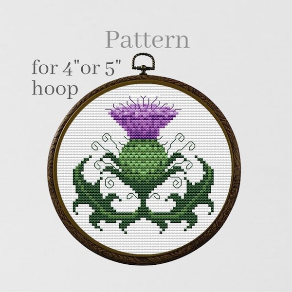 Thistle Embroidery Pattern - Etsy