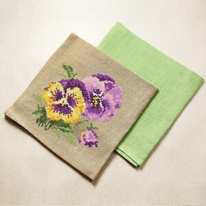 Violet Cross Stitch Pattern, Floral Cross Stitch, African Violet ...