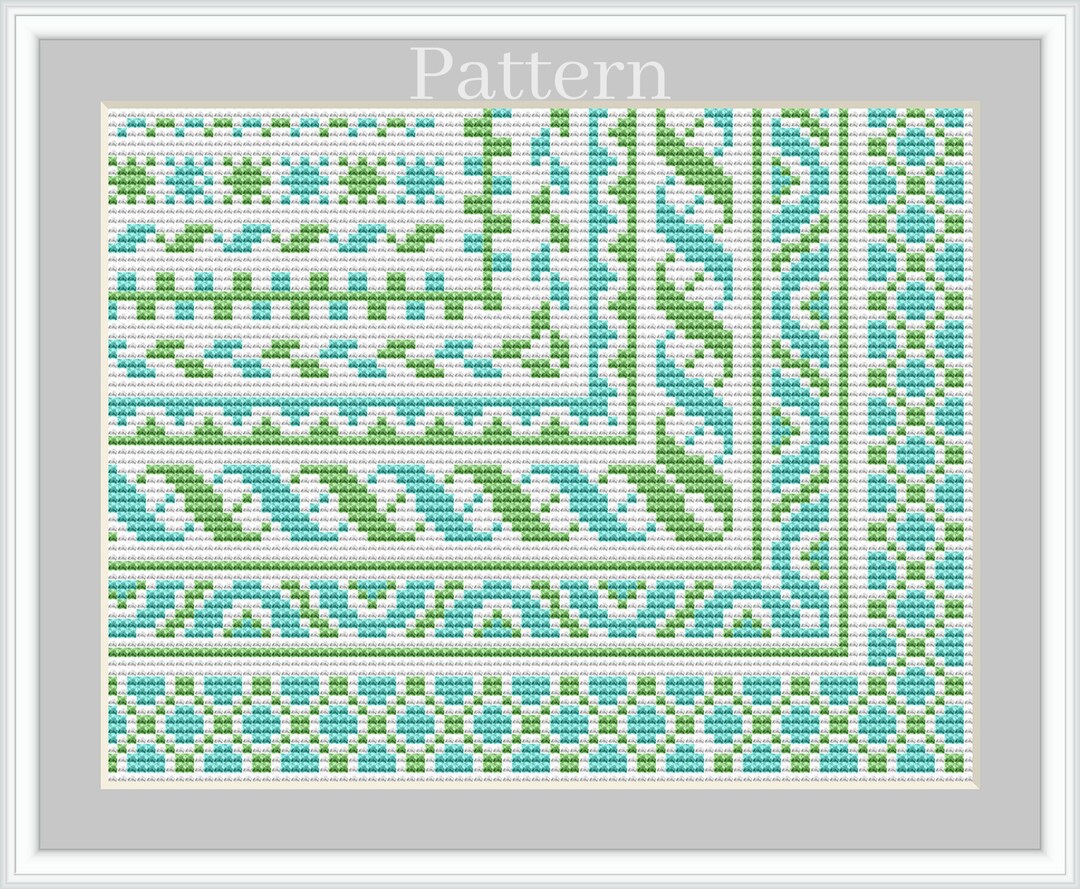 Borders Cross Stitch Pattern, Sampler Border Pattern, Cross Stitch ...