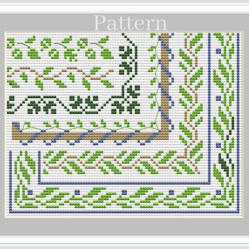 Leaf Cross Stitch Pattern - Etsy