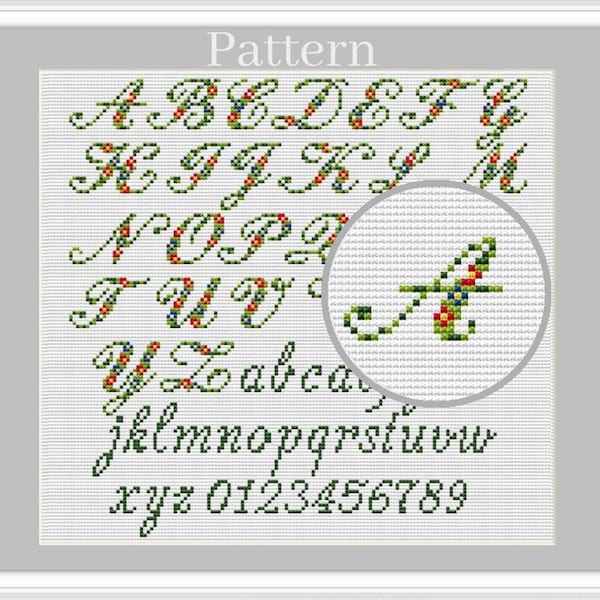 Cross Stitch Alphabet Book - Etsy