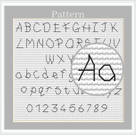 Back Stitch Letters Patch Pattern Gallery – Aro Worlds