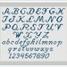 Cursive Alphabet Cross Stitch Pattern, Cross Stitch Font, Cross Stitch ...