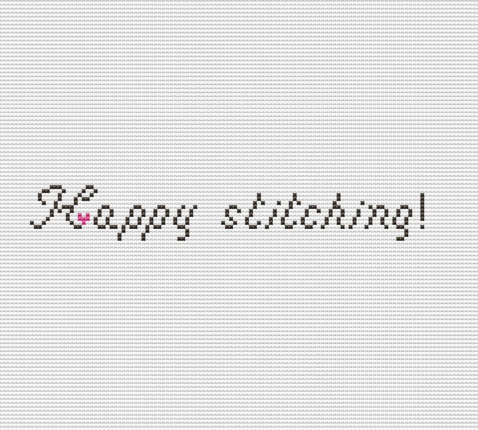 Cursive Alphabet Cross Stitch Pattern With Letters and Numbers for ...