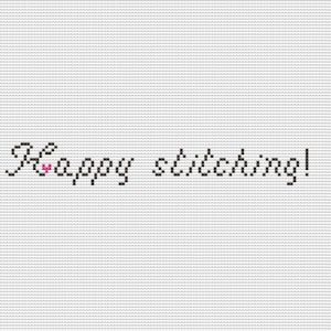 Cursive Alphabet Cross Stitch Pattern With Letters and Numbers for ...